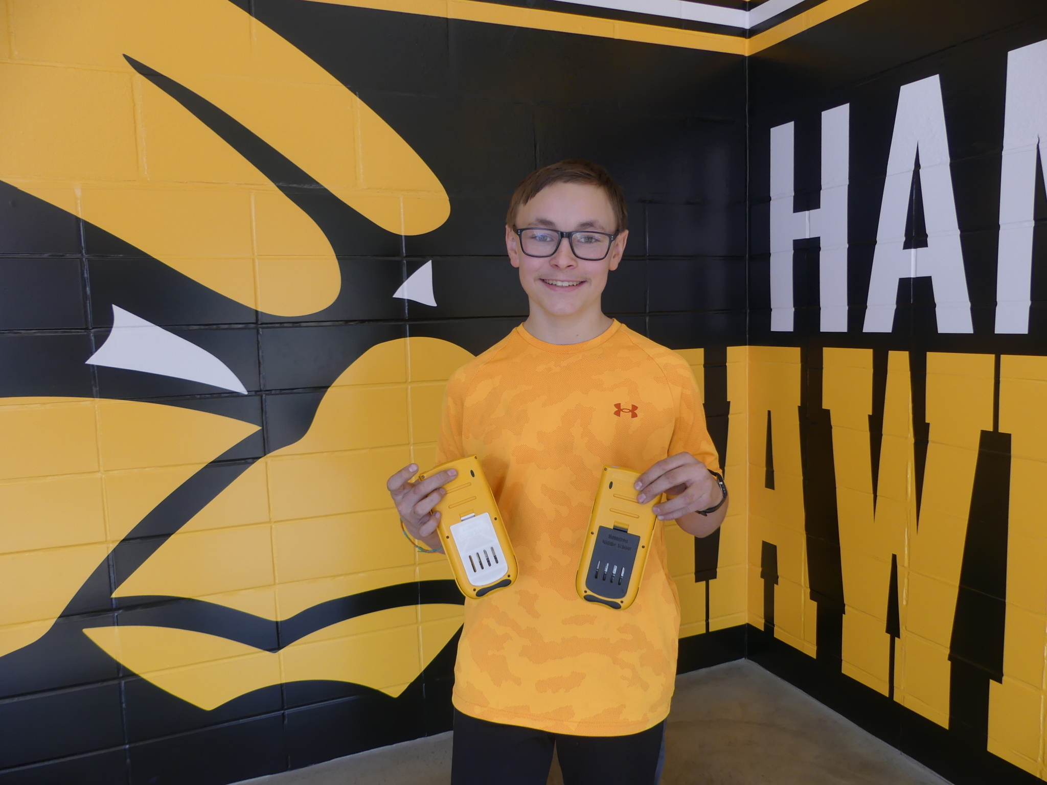 8th grader Nathan Eding puts his 3D printing skills to good use at HMS